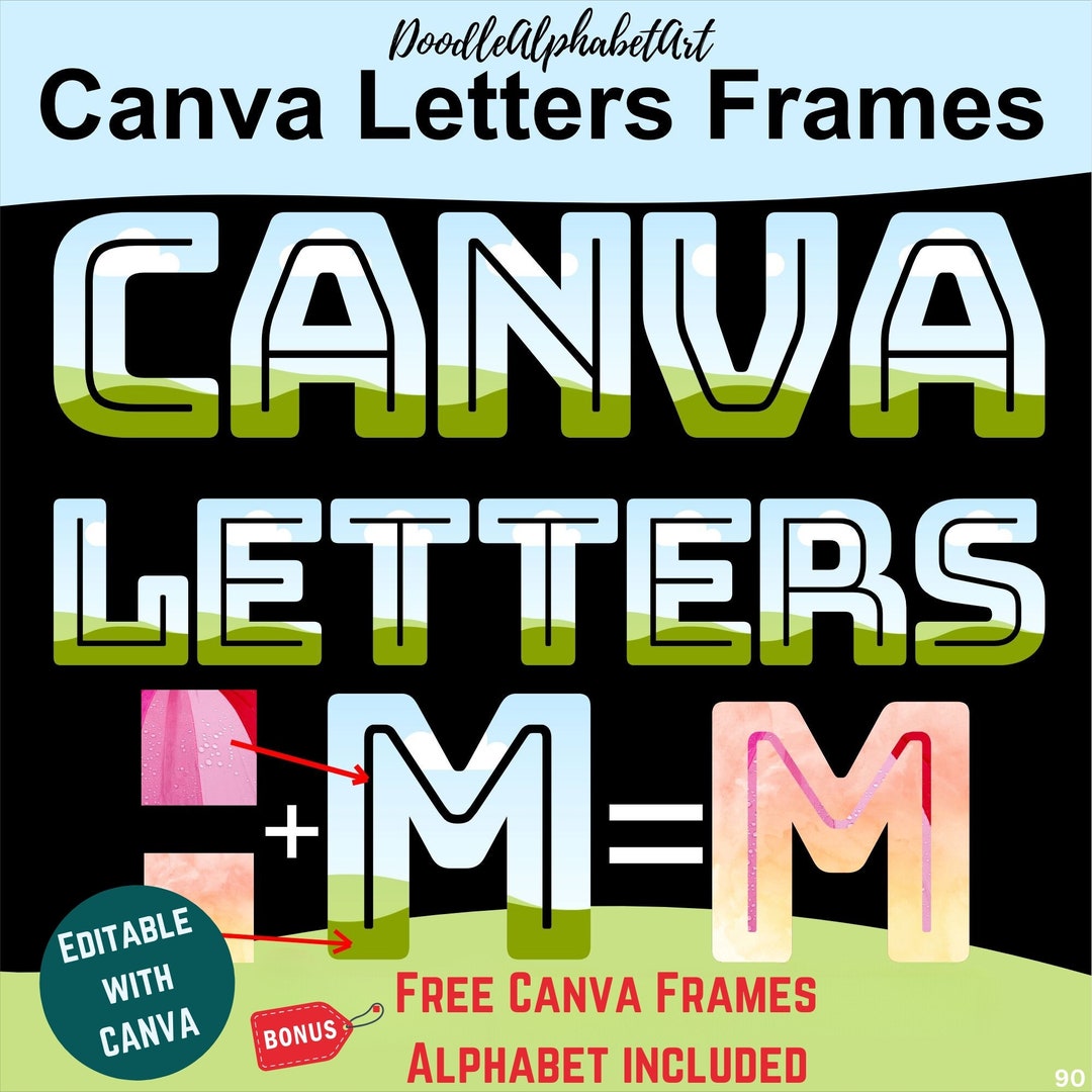 Centerline Canva Frame Letters Font Family That Celebrates Urban ...
