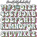 Retro Alphabet PNG, Groovy PNG Letters, Ultra Bright Color Scheme ...