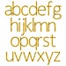 Boho Rainbow Digital Doodle Alphabet Scribble PNG in 5 Colors, Letters ...