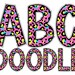 Bright Leopard Animal Print Alphabet Digital Letters PNG, Hand Drawn ...