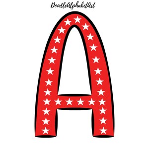 Patriotic Alphabet PNG, 4th of July American Flag Letters, USA Alphabet ...