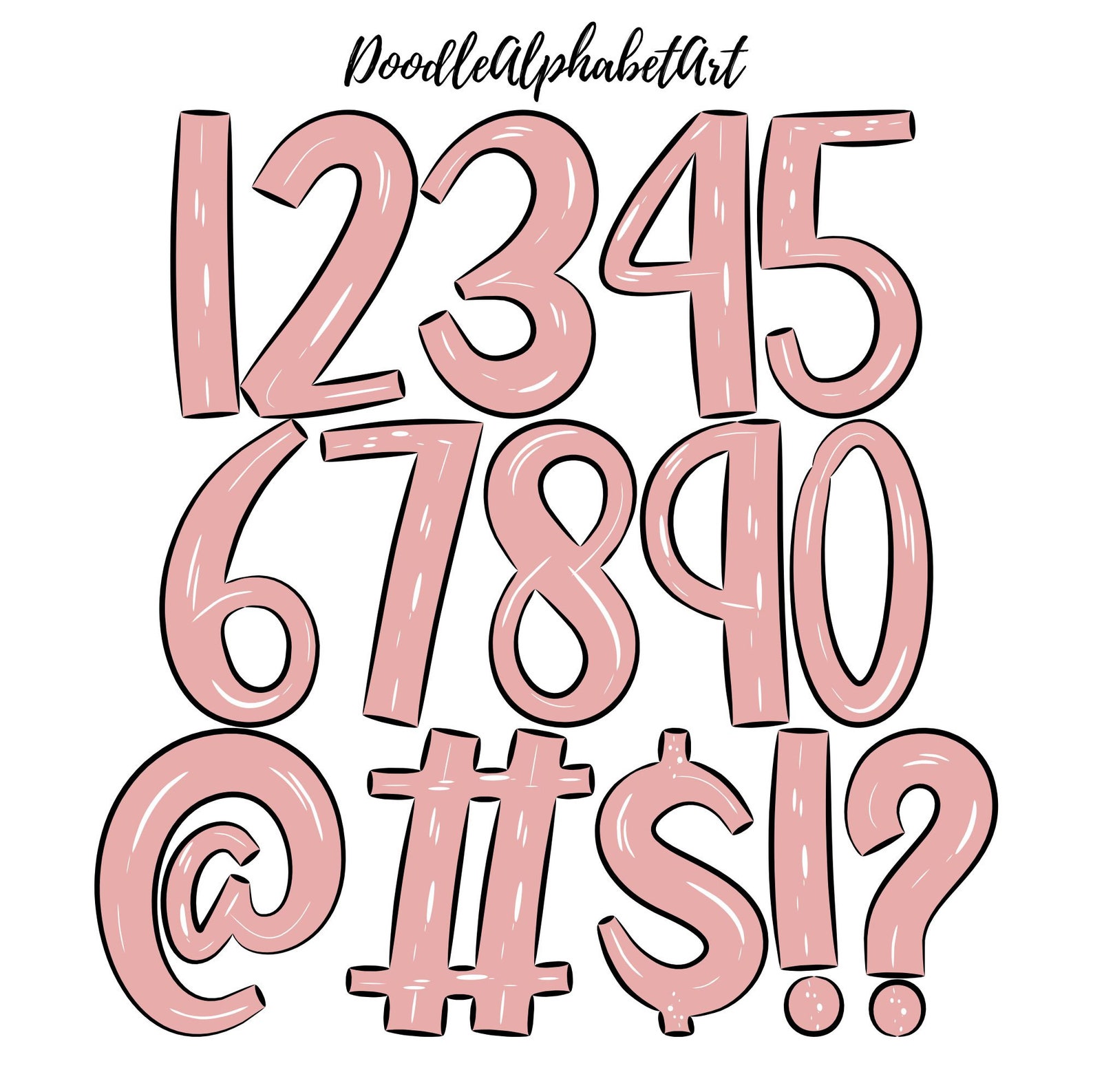 White Bubbles Splash Lines, Alphabet Letters PNG Bundle, 10 Alpha Sets ...