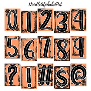 Teacher Font PNG, Grunge Blocks With Letters in 5 Alphapacks, Scribbled ...