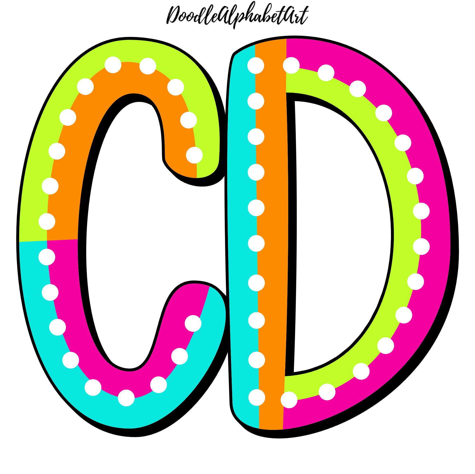 Polka Dot Alphabet PNG Bundle: Funky Font & Dalmatian Backgrounds ...