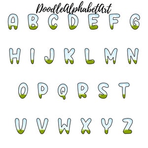 Bubble Letters Canva Frames, Bubbly Font Alphabet, Easy Drag and Drop ...