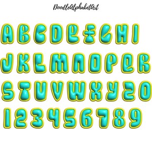 Bubble Graffiti Alphabet PNG, 3D Inflated Letters, Street Art Alphabet ...