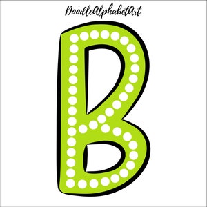 Dots Alphabet PNG Bundle: Vibrant Handwritten Font (digital Download ...