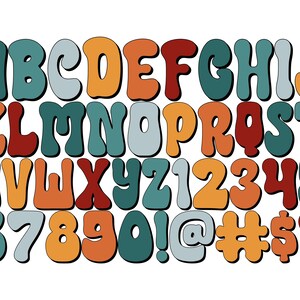 Retro Boho Alphabet Floral & Leaves Set PNG With Clipart, Bohemian Hand ...