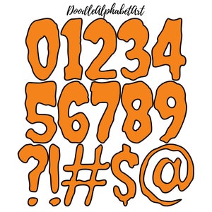 Spooky Halloween Letters Doodle PNG Feat. Halloween Color Palette ...