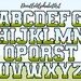 Doodle Varsity Letters Canva Frame Template: Editable Photo Fill ...