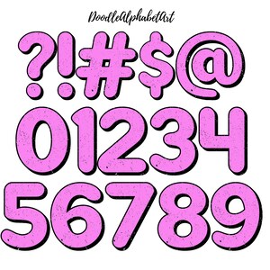 Grunge Letter PNG With Block Shadow, Distressed Doodle Alphabet Letters ...