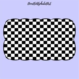 Checkered Background PNG Bundle, 18 Checkered Background Frame, Fill ...