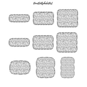 Dots Alphabet Doodle PNG Bundle: Dalmatian Backgrounds & Script Font ...