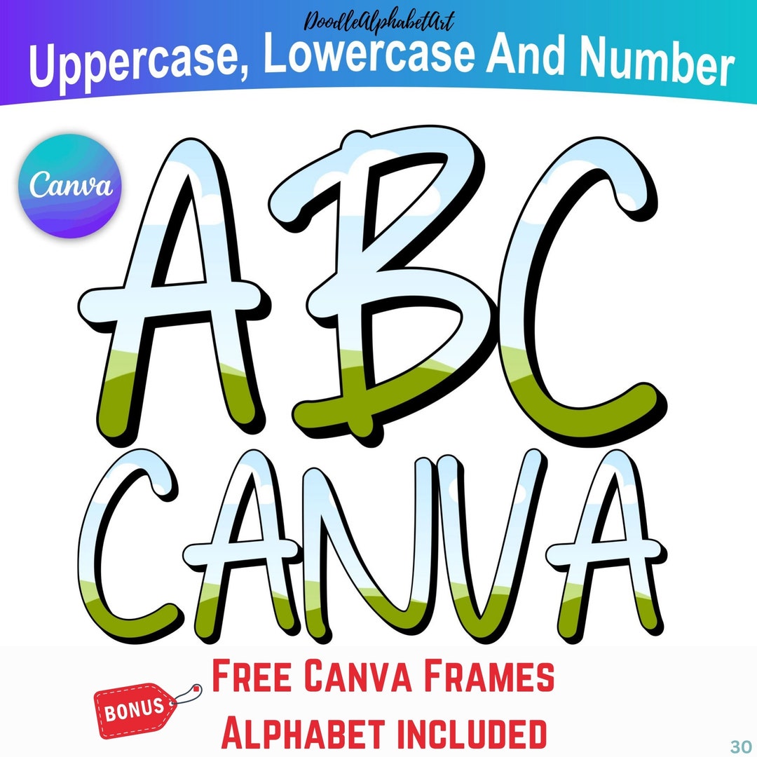 Canva Retro Letters Handwritten Font, Easy Drag and Drop Photo ...