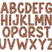 Half Leopard Boho Doodle Alphabet Letters PNG Bundle Boho - Etsy