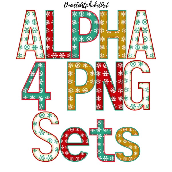 Snowflake Letters - Etsy