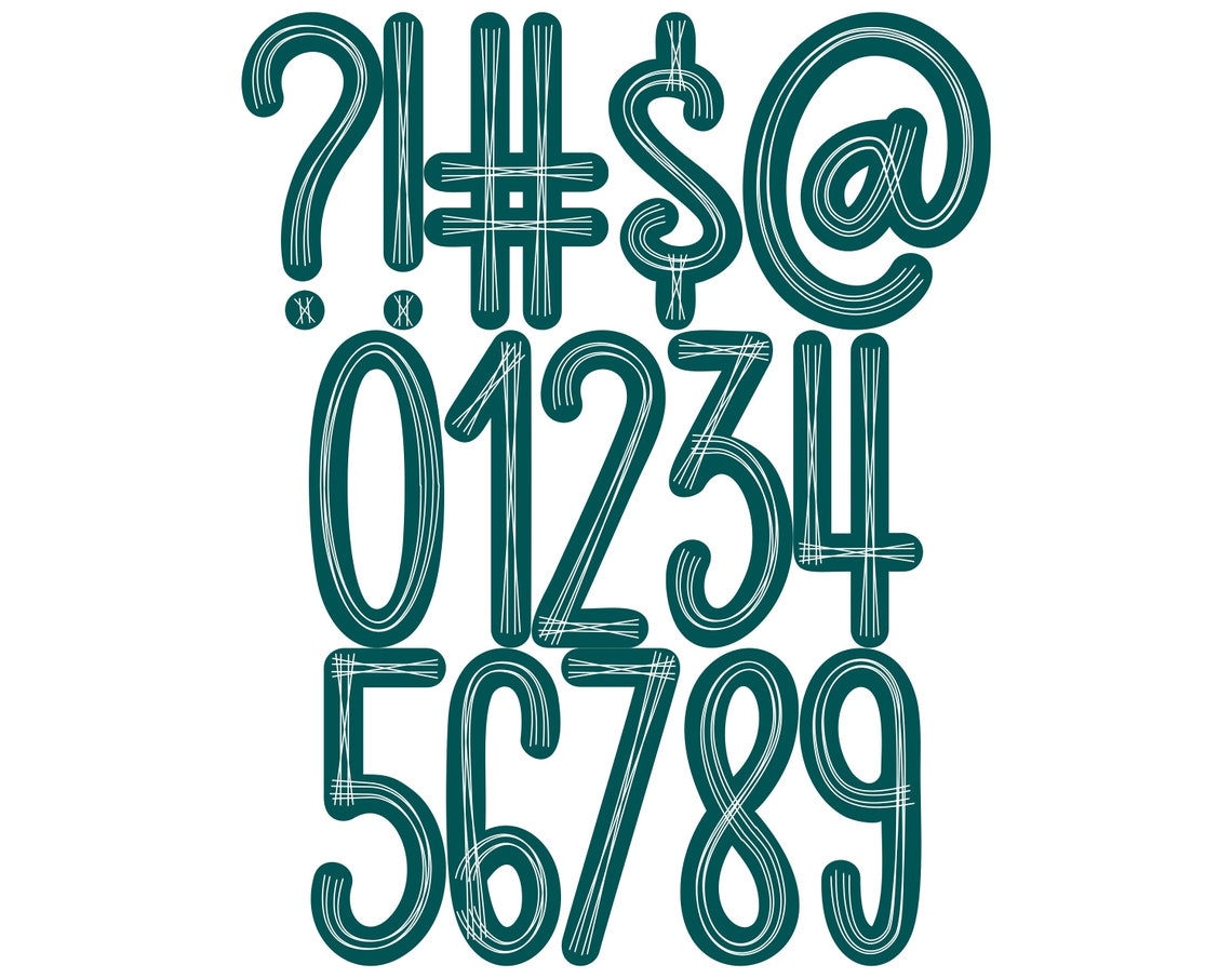 Scribble Letters PNG in 8 Colors Rosso Corsa Light Salmon - Etsy