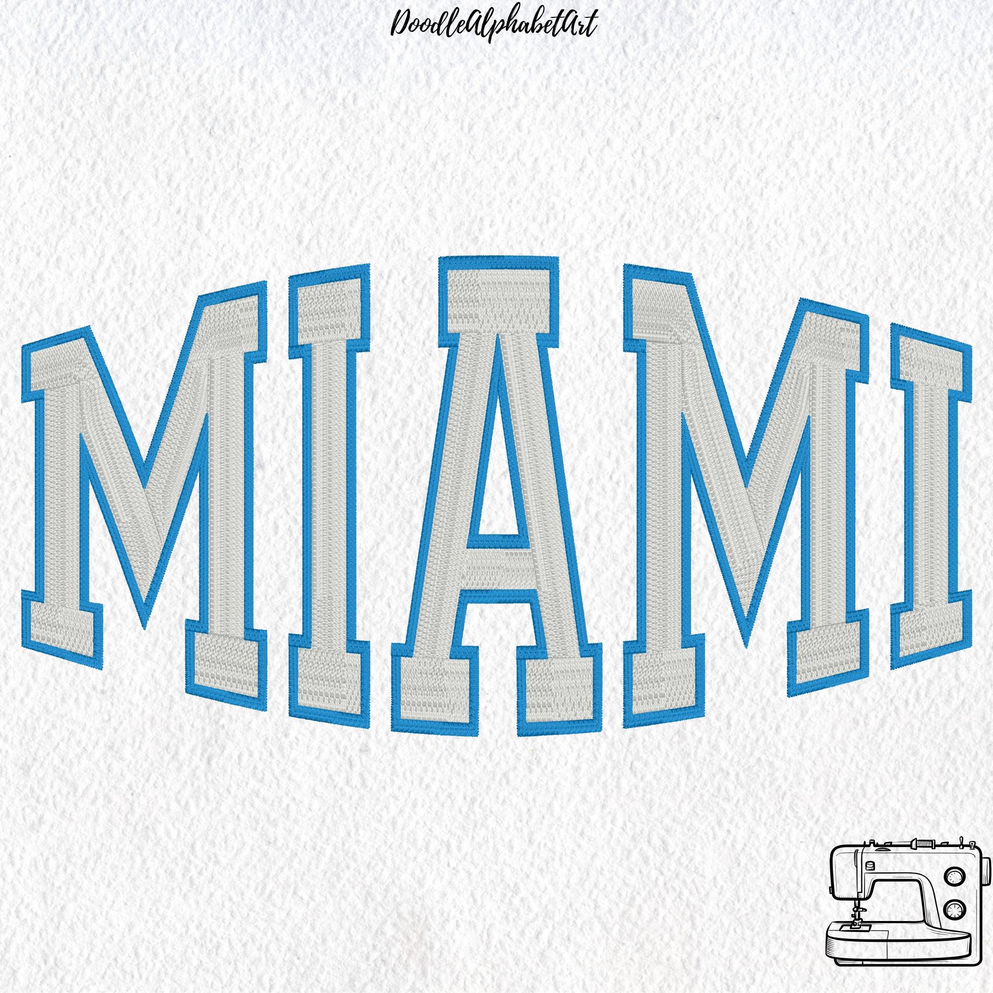 Varsity 2 Color Embroidery Font, 6 Sizes 7 Formats , Native BX, Outline ...