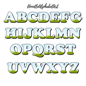 Editable Canva Frame Letters in Groovy Retro Font With 3D Block Shadow ...