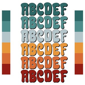 Retro Boho Alphabet Floral & Leaves Set PNG With Clipart, Bohemian Hand ...