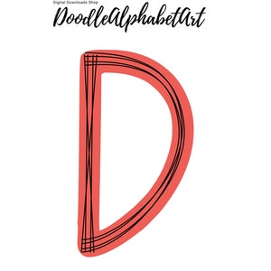 Boho Doodle Alphabet Scribble PNG With 10 Harmonious Bohemian Inspired ...