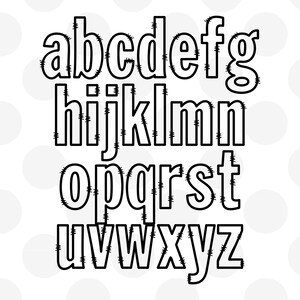 Doodle Letters Png, Full Alphabet & Number Set, PNG, SVG, EPS, Ai, Pdf ...