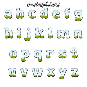 Retro Groovy Font Letters Canva Frame, Uppercase, Lowercase, Number ...