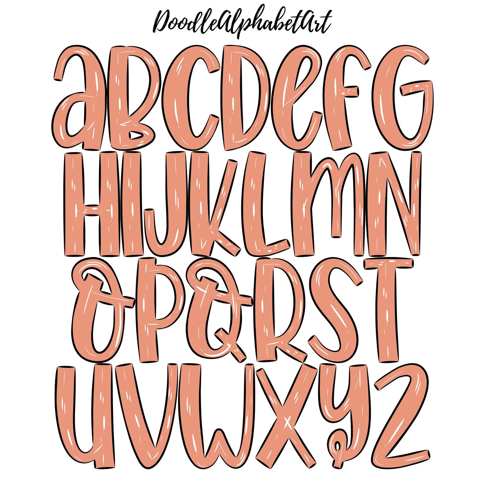 White Bubbles Splash Lines, Alphabet Letters PNG Bundle, 10 Alpha Sets ...