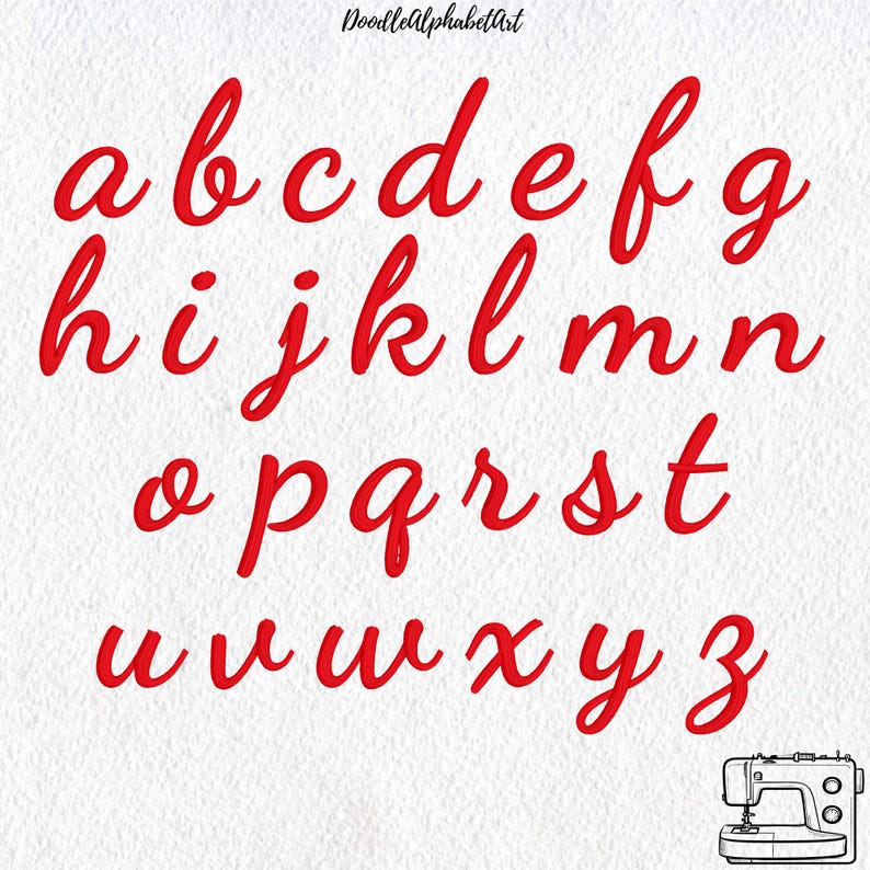 Dancing Script Hearts Stroke Monogram Satin Stitch Alphabet Embroidery ...