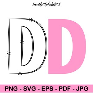 Hand-drawn Transparent Doodle Outline Font SVG PNG Eps Pdf, Printable ...