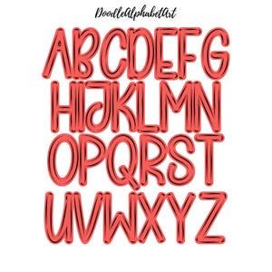 Boho Alphabet Letters PNG Bundle, Brush Stroke, Earthy Boho Color ...