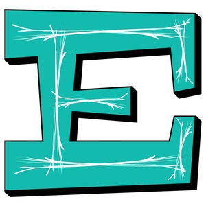 Bright Alphabet Doodle Set Letters PNG in 5 Colors, Comic Lettering Png ...