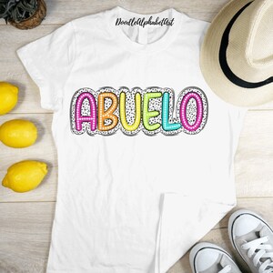 Abuela & Abuelo PNG Design, Dalmatian Dots, Sublimation Design T-shirts ...