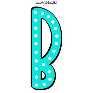 Polka Dot Alphabet PNG, Vibrant Bright Color Palette, 5 Alphapacks ...