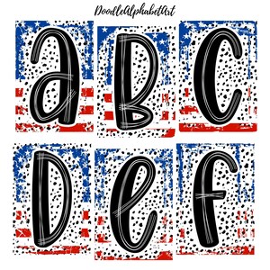 Scribble Black & White Alphabet PNG With Dot Dalmatian Background ...