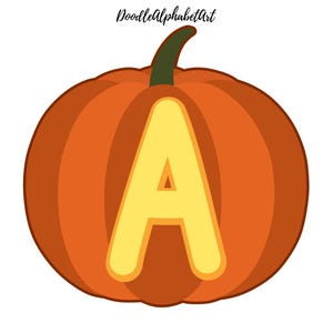 Halloween Pumpkin Alphabet PNG Bundle: Spooky Letters (digital Download ...