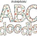 Scribble Digital Alphabet Letters Png Set in 8 Colors, Ash, Iguana ...