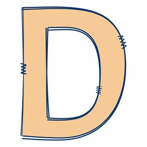 Sunset Color Doodle Alphabet PNG Bundle, Orange Sunset Above Sea Color ...