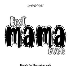 Doodle Alphabet PNG: Black and White Outlined Letters (digital Download ...