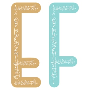 Scribble Arrow Letters PNG in 6 Boho Retro Color, Hand Drawn Arrows ...