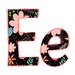 Floral Alphabet PNG, Spring Floral Letters PNG, Roses Floral Doodle ...