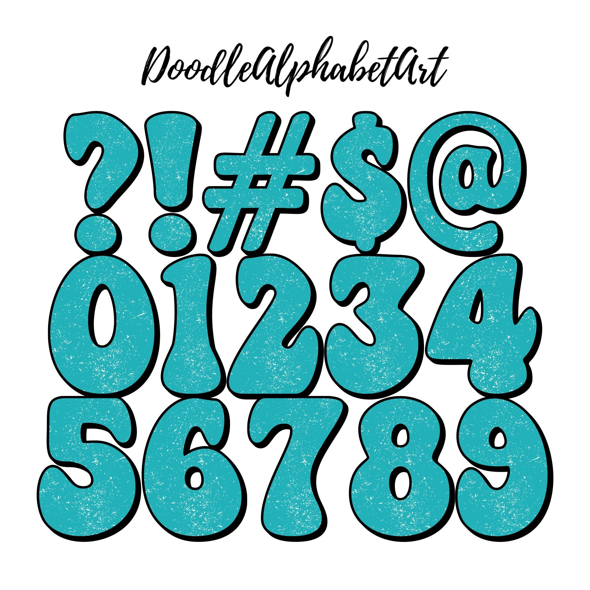 Retro Groovy Alphabet PNG: Macaron Color Letters (digital Download) - Etsy