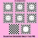 Checkered Smiley Face PNG Bundle: Groovy Letters, Dots Alphabets ...