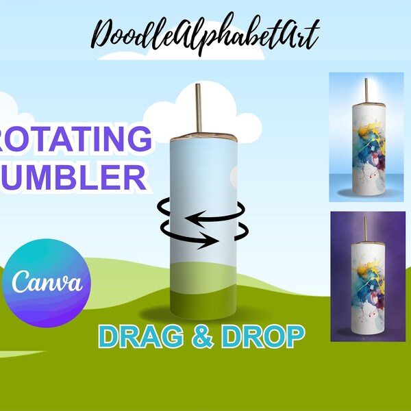 Rotating Tumbler Template - Etsy