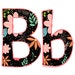 Floral Alphabet PNG, Spring Floral Letters PNG, Roses Floral Doodle ...