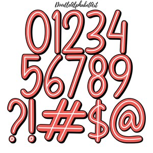 Hand-drawn White Centerline Letters PNG Bundle | 10 BOHO Color Schemes ...