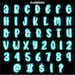 Preppy Doodle Letters PNG Bundle, 7 Colors Lines and Dots Alphabet, 44 ...