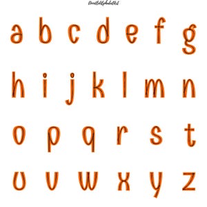Editable Scribble Combo Alphabet SVG PNG Bundle, Fill With Your Own ...