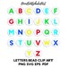 Neon Colors Alphabet Beads Clipart Bundle, 5 Colorful Flower Clipart ...