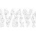 Doodle Letters Alphabet With Transparent Inside SVG PNG Eps Pdf ...